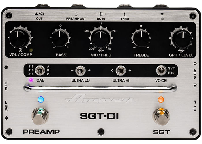 Ampeg SGT-DI Bass Preamp/DI Effect Pedal - Cosmo Music
