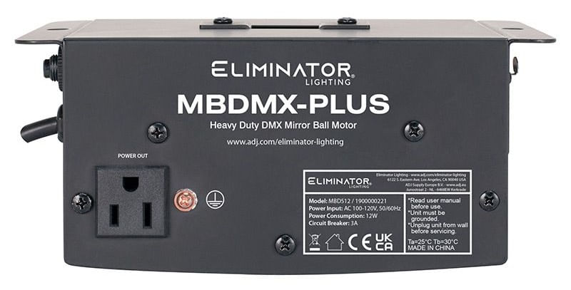 Eliminator Lighting MBDMX-PLUS Mirror Ball Motor with DMX - Cosmo Music