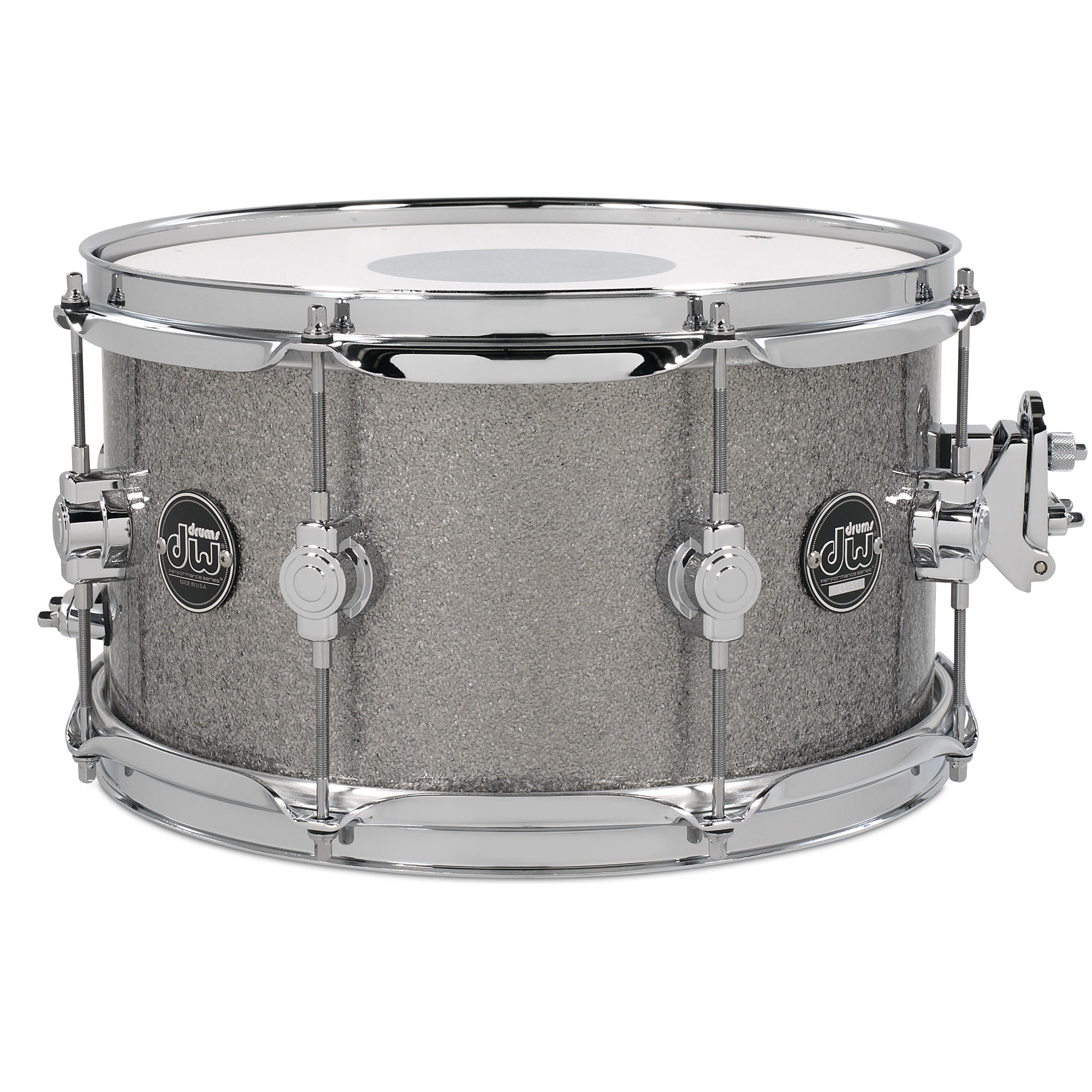 DW Performance Series Snare Drum - 7x13 - Titanium Sparkle | Cosmo ... DW Performance Series Snare Drum - 7x13 - Titanium Sparkle | Cosmo ...